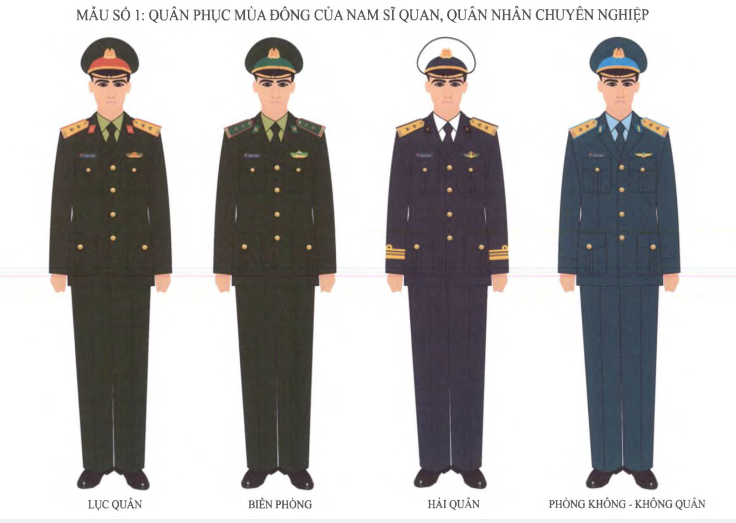 Quy định mới về trang phục thường dùng của nam, nữ sĩ quan, quân nhân ...